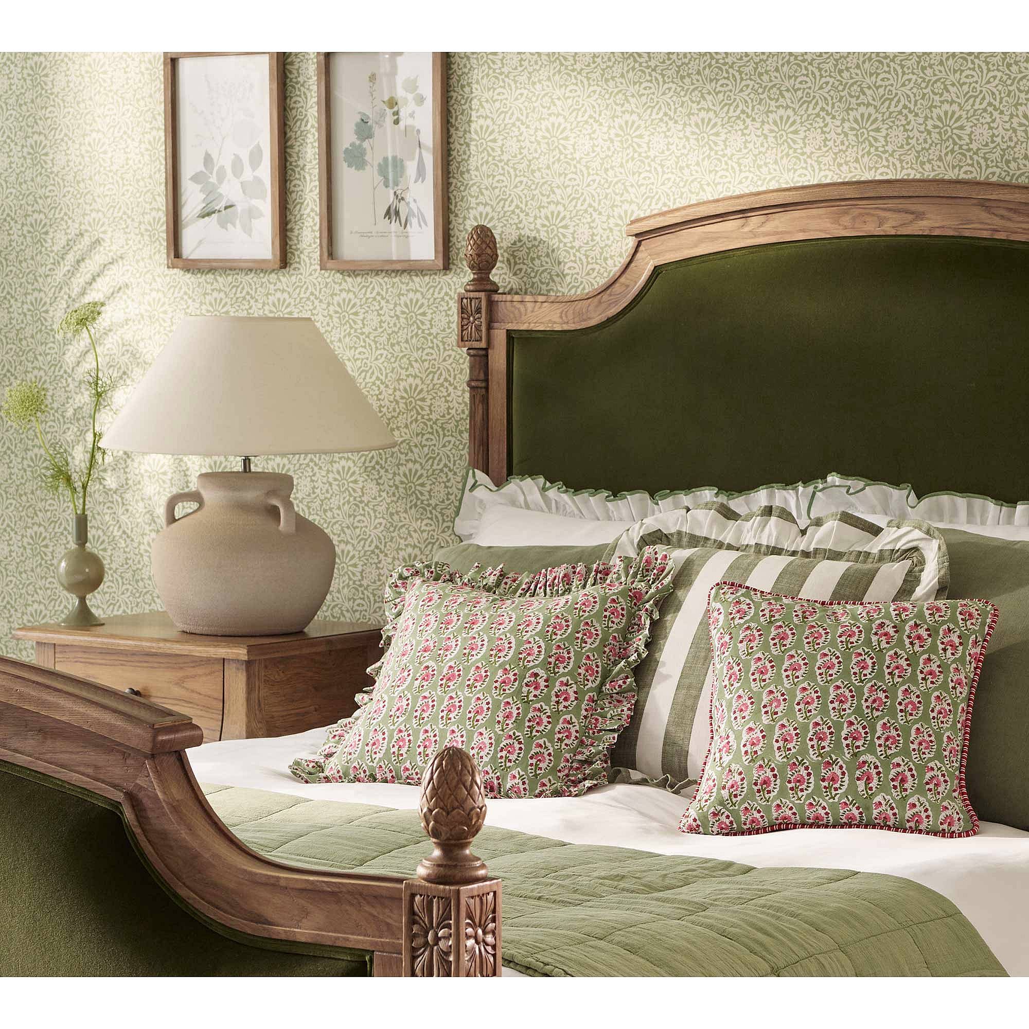 The Love Handles Lamp | Earthenware Table Lamp with Cotton Linen Shade