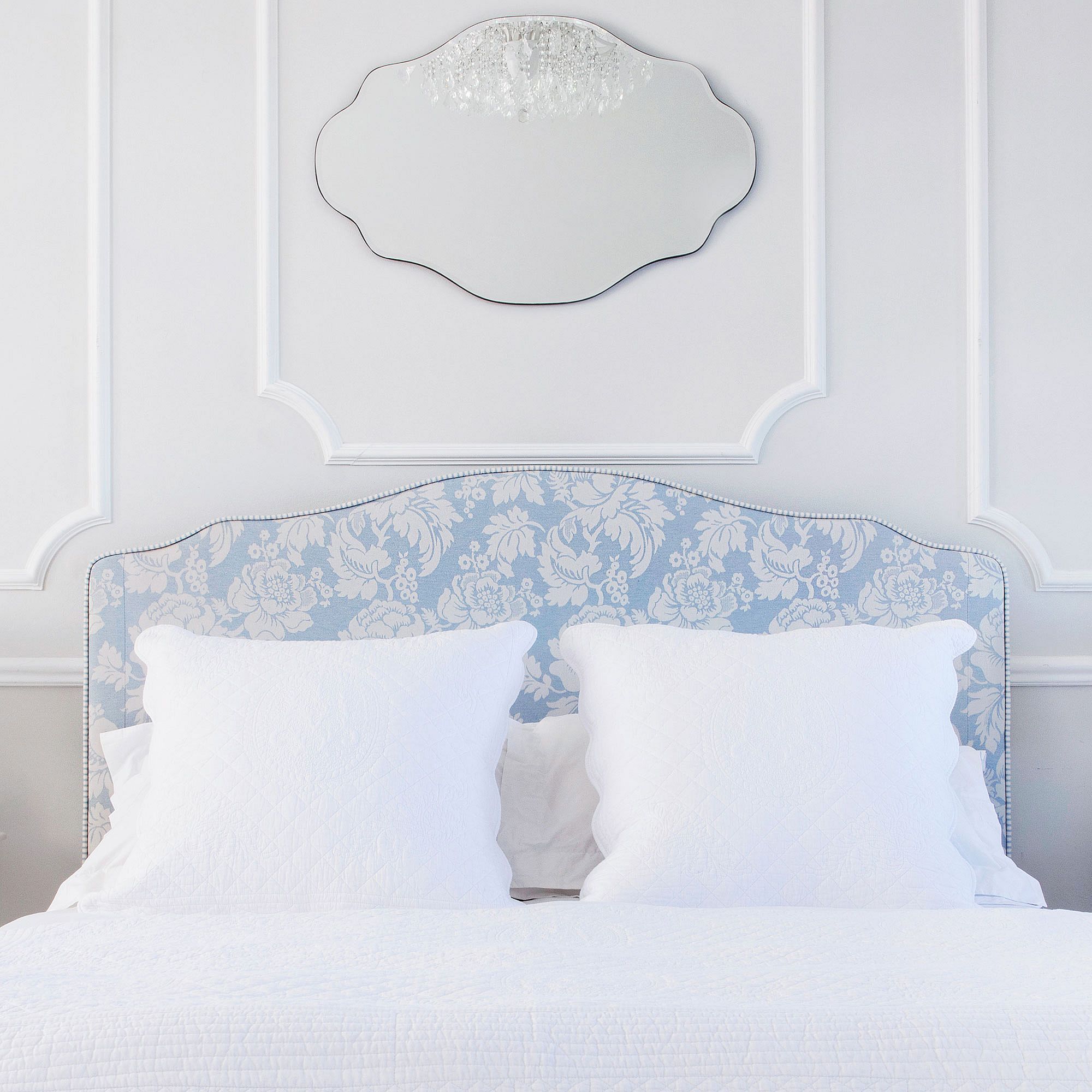 Love In Idleness Reversible Upholstered Bed | Sky Blue Reversible ...