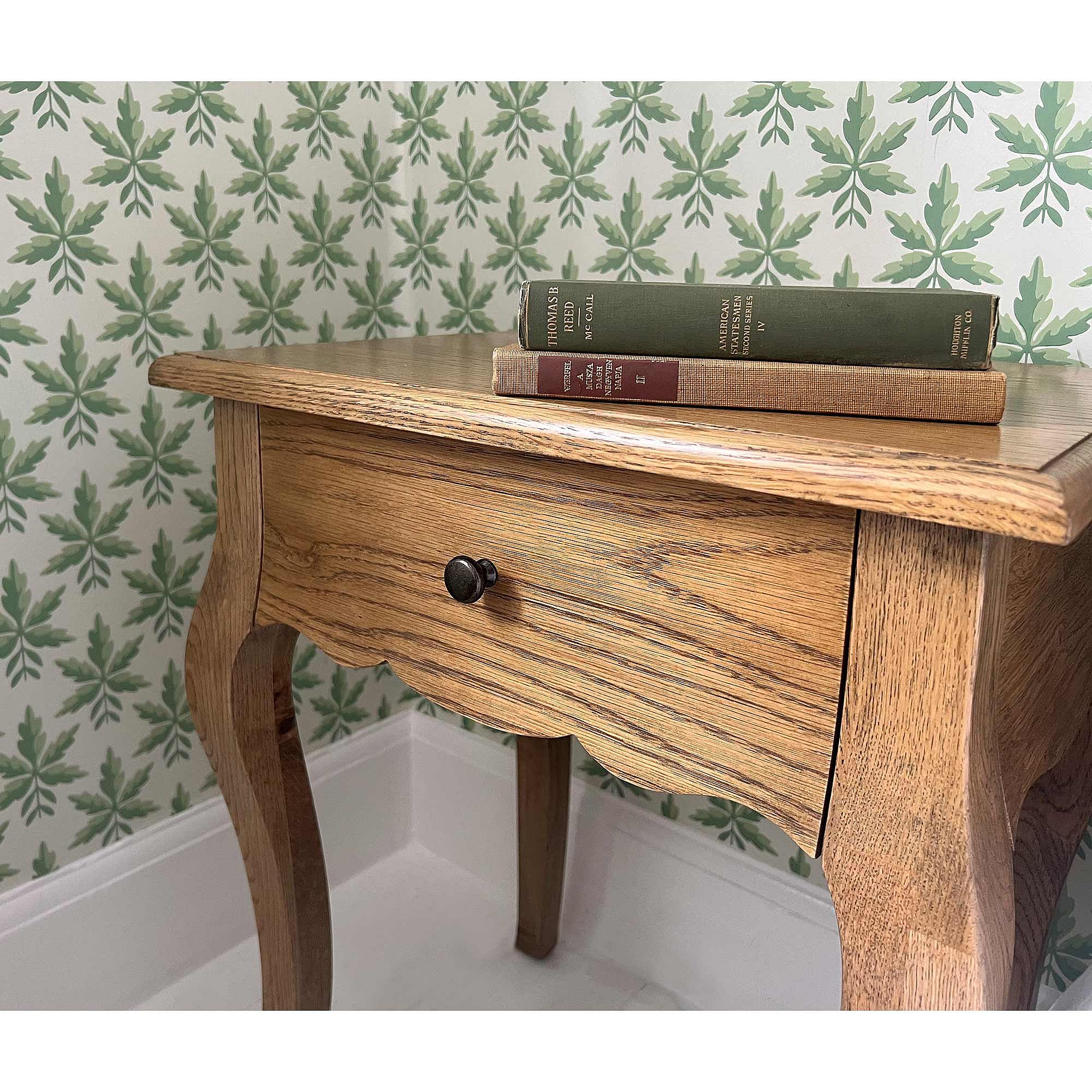 Love Story Single Drawer Bedside Table | Natural Oak Bedisde Table with ...