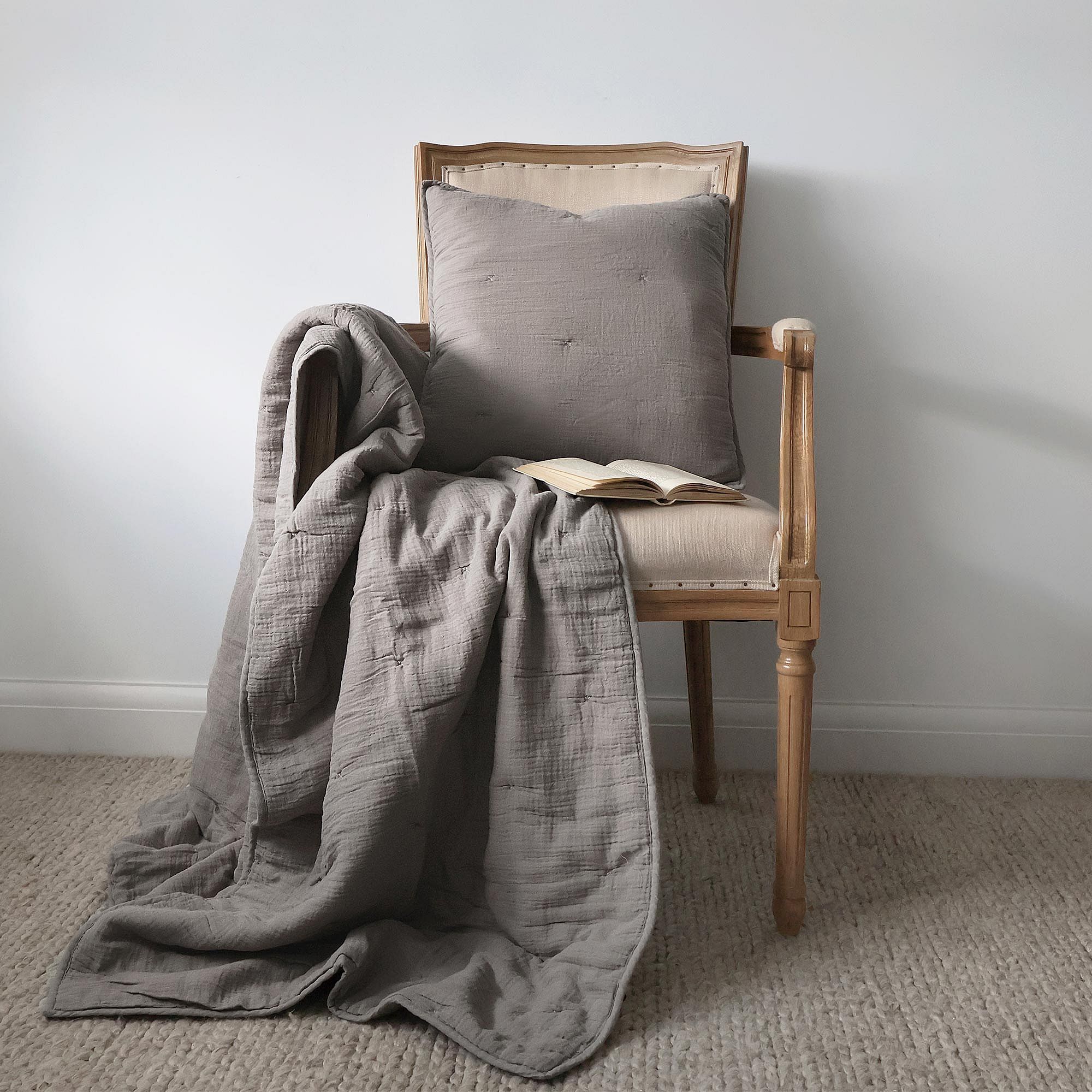 Lover’s Embrace Cotton Runner in Elephant | Cotton Bed Runner in ...