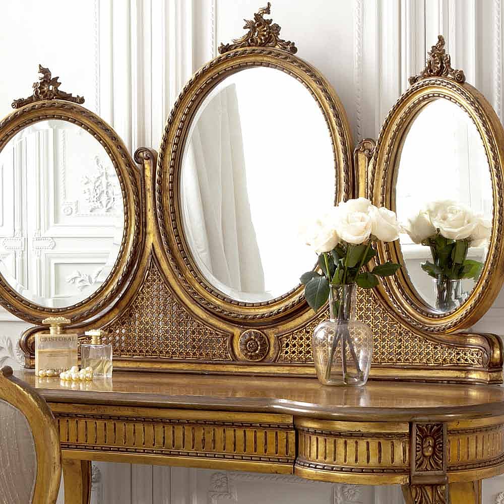 Palais de Versailles Gold Gilt Dressing Table | Louis Style French ...