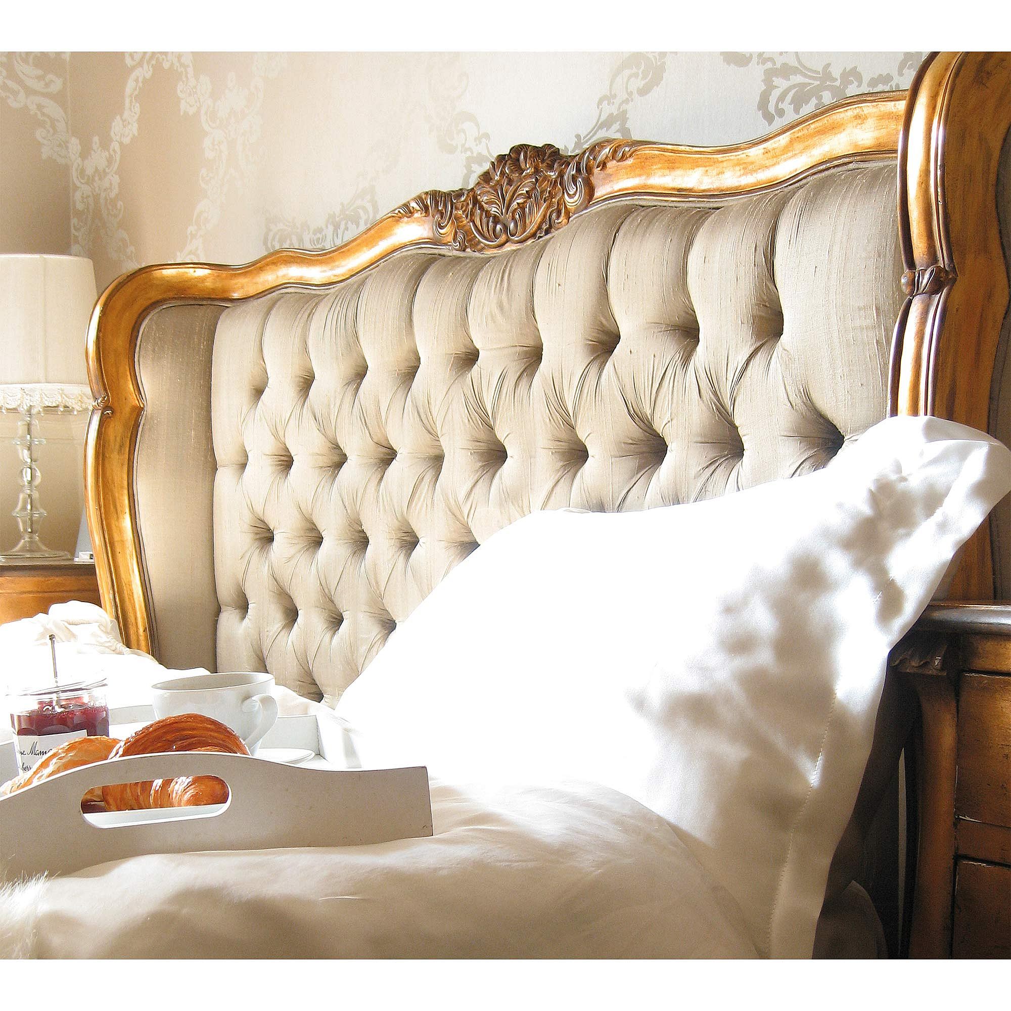 Palais de Versailles Luxury Upholstered Gold Bed | Luxurious Handmade ...