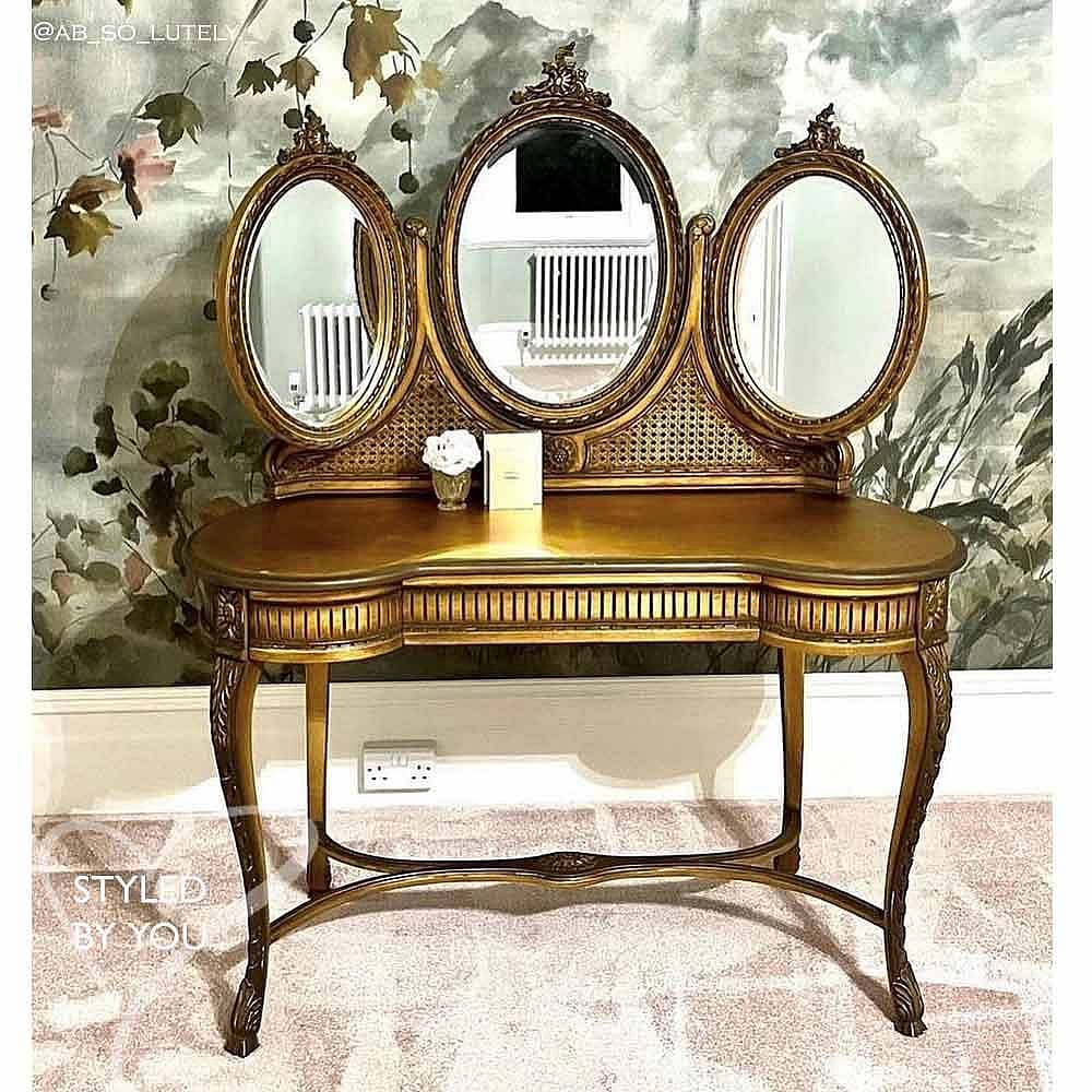 Palais de Versailles Gold Gilt Dressing Table | Louis Style French ...