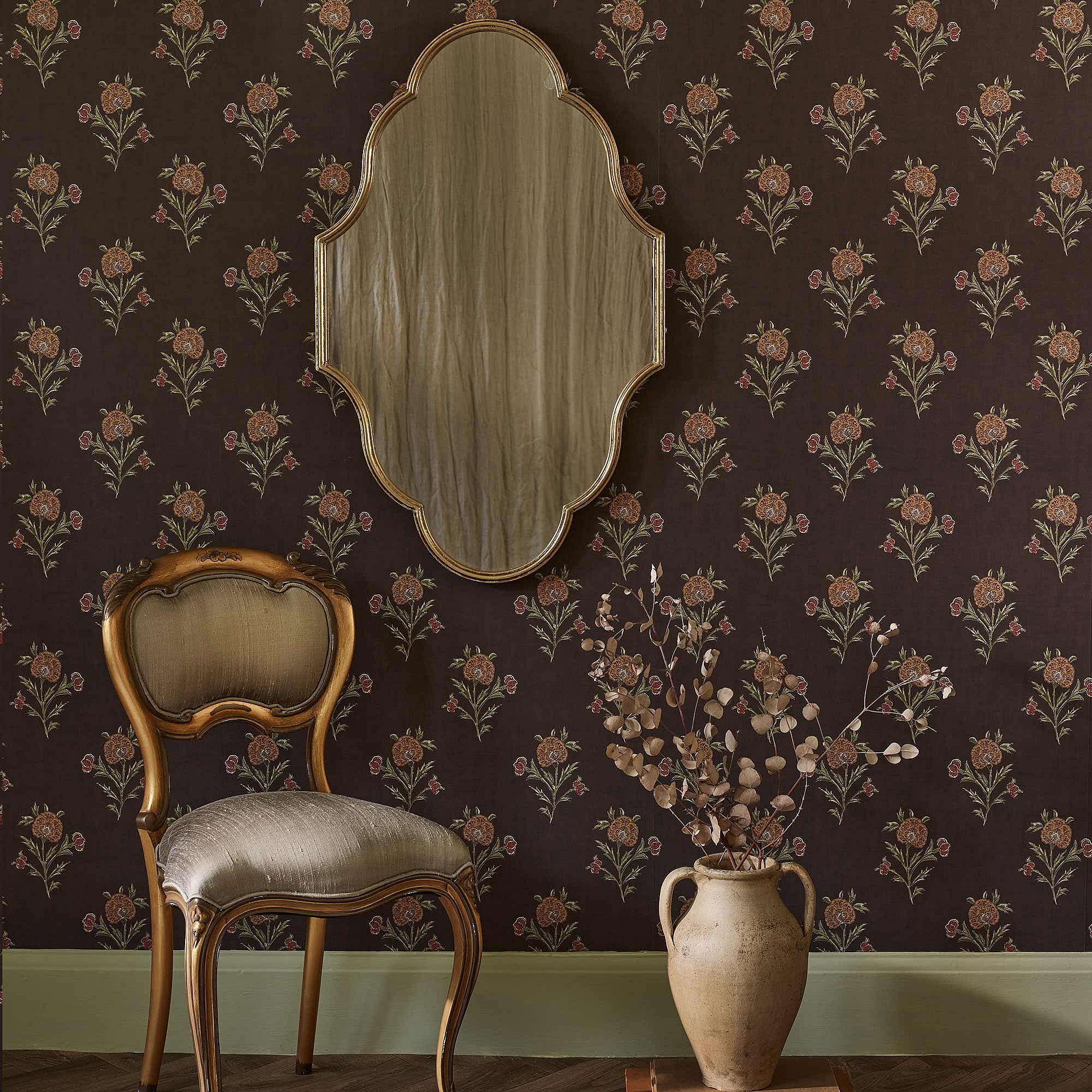 Parisian Quatrefoil Wall Mirror | Gold Wall Mirror in a Quatrefoil Shape