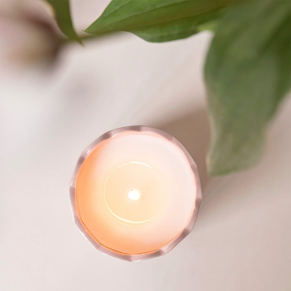 Rose Blush Candle by Portus Cale | Scented Candle in a Pale Pink Jar ...