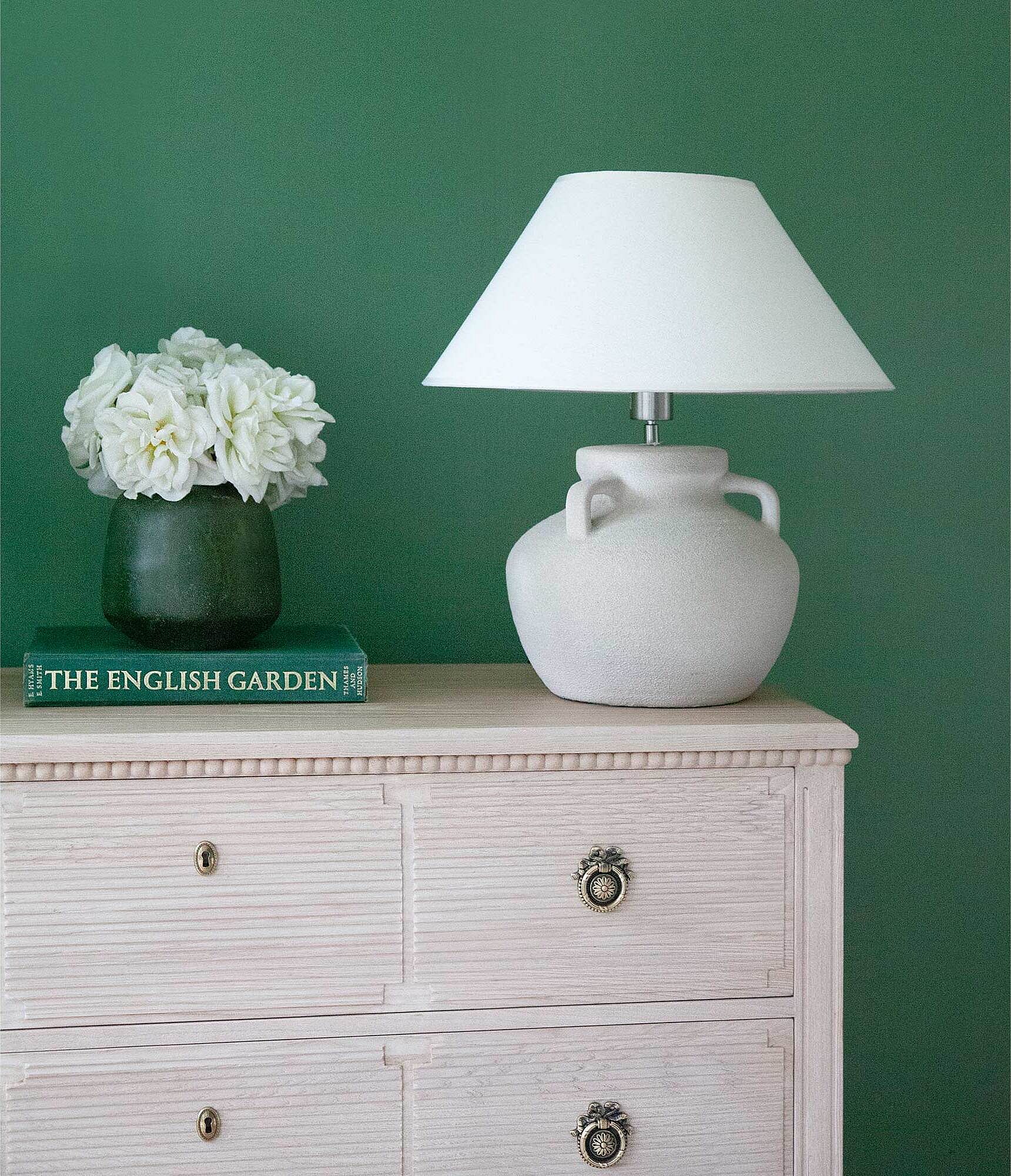 The Love Handles Lamp | Earthenware Table Lamp with Cotton Linen Shade