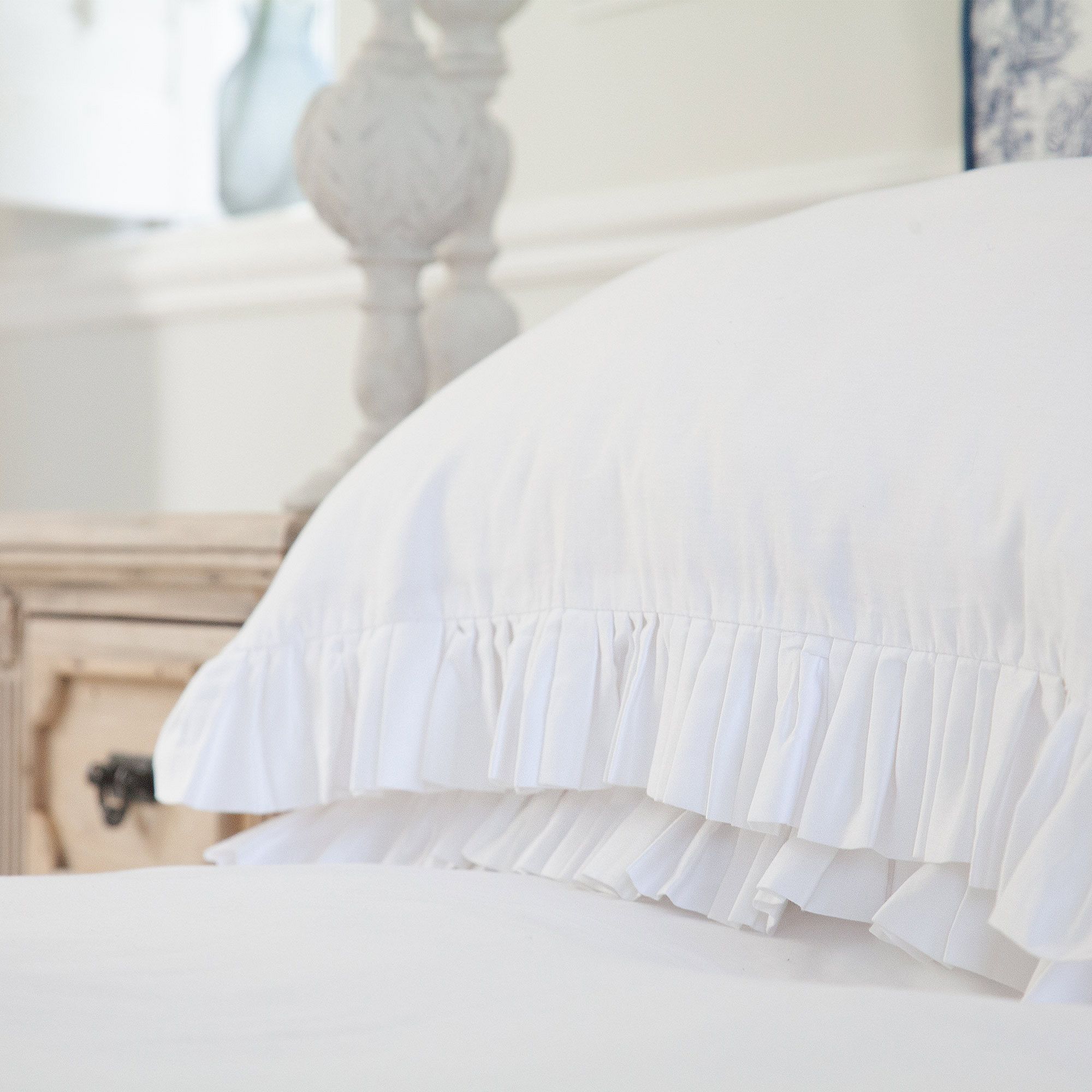 White Pleat Bed Linen Bundle | 100% Cotton Sateen 400 Thread Count ...