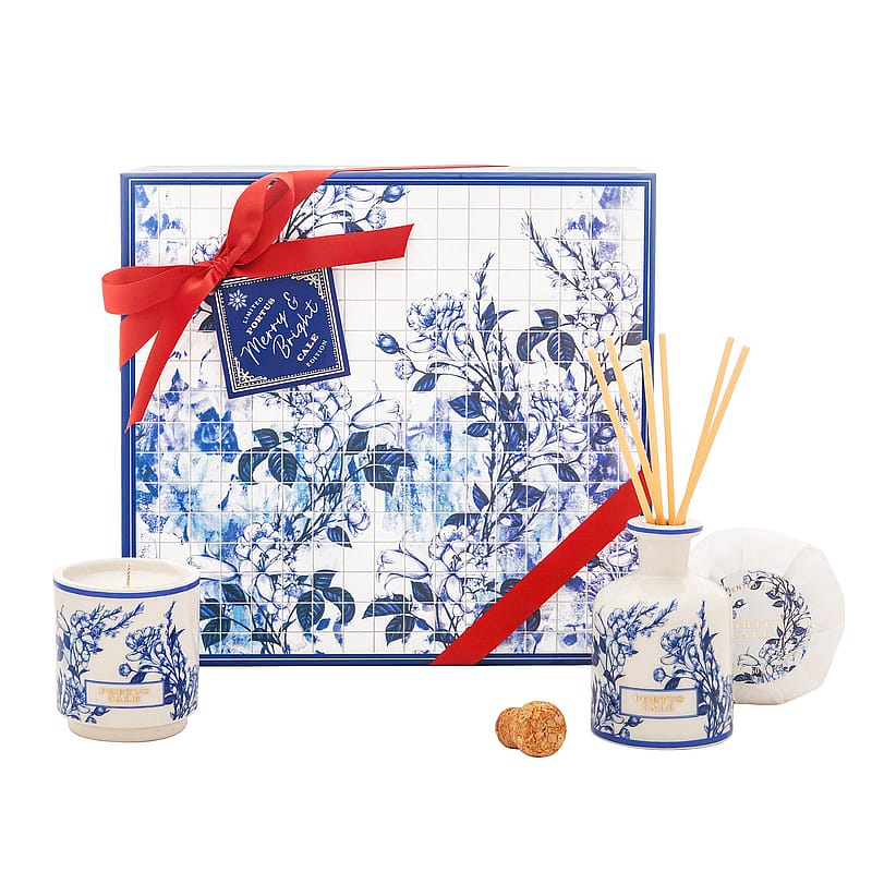 Gold & Blue Fragrance Gift Box by Portus Cale | Portus Cale Home ...